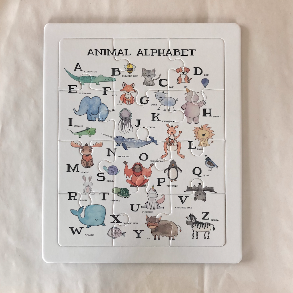 Animal Alphabet Puzzle – kenziecards