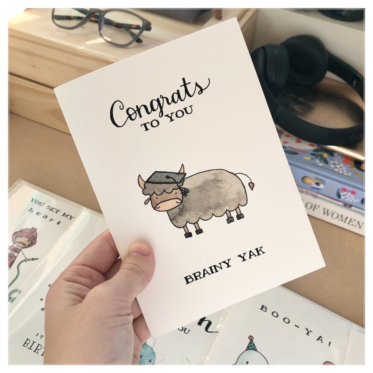 Brainy Yak - Graduation Card – kenziecards