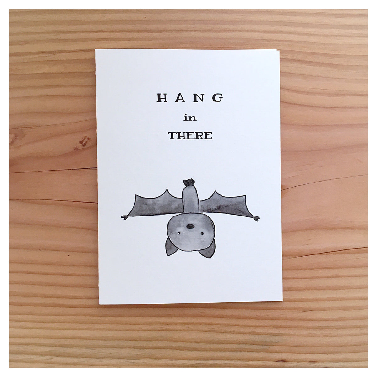 Hang In There Card | Encouragement Card | Bat Card – kenziecards