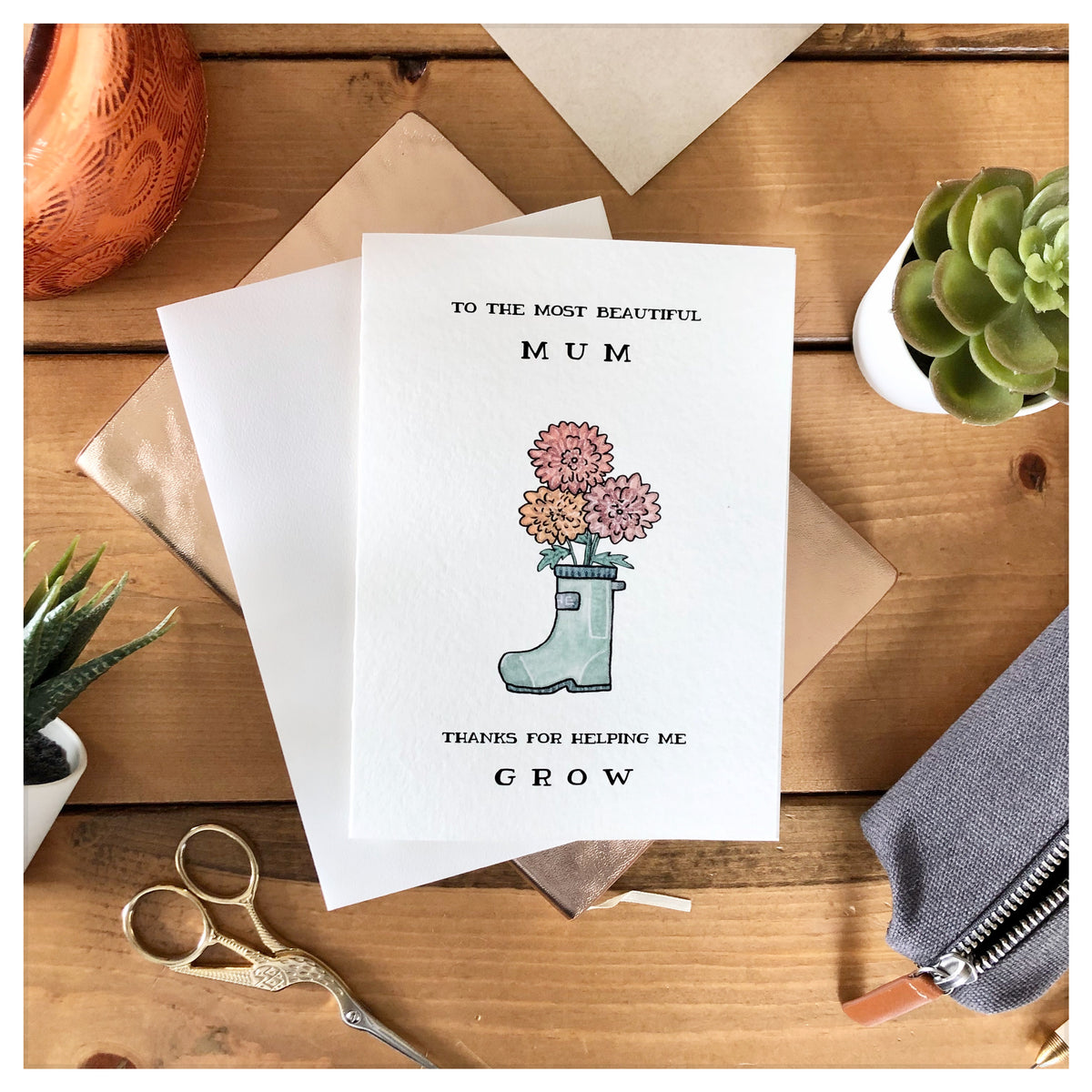 To The Most Beautiful Mum - Parent Card – kenziecards